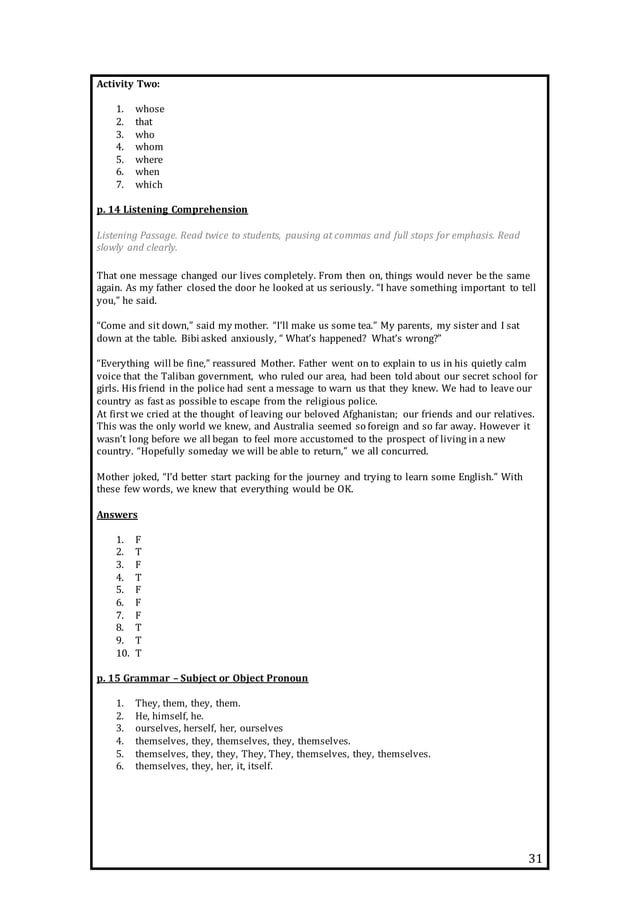 Boy Overboard EAL Booklet | DOCX | Sports