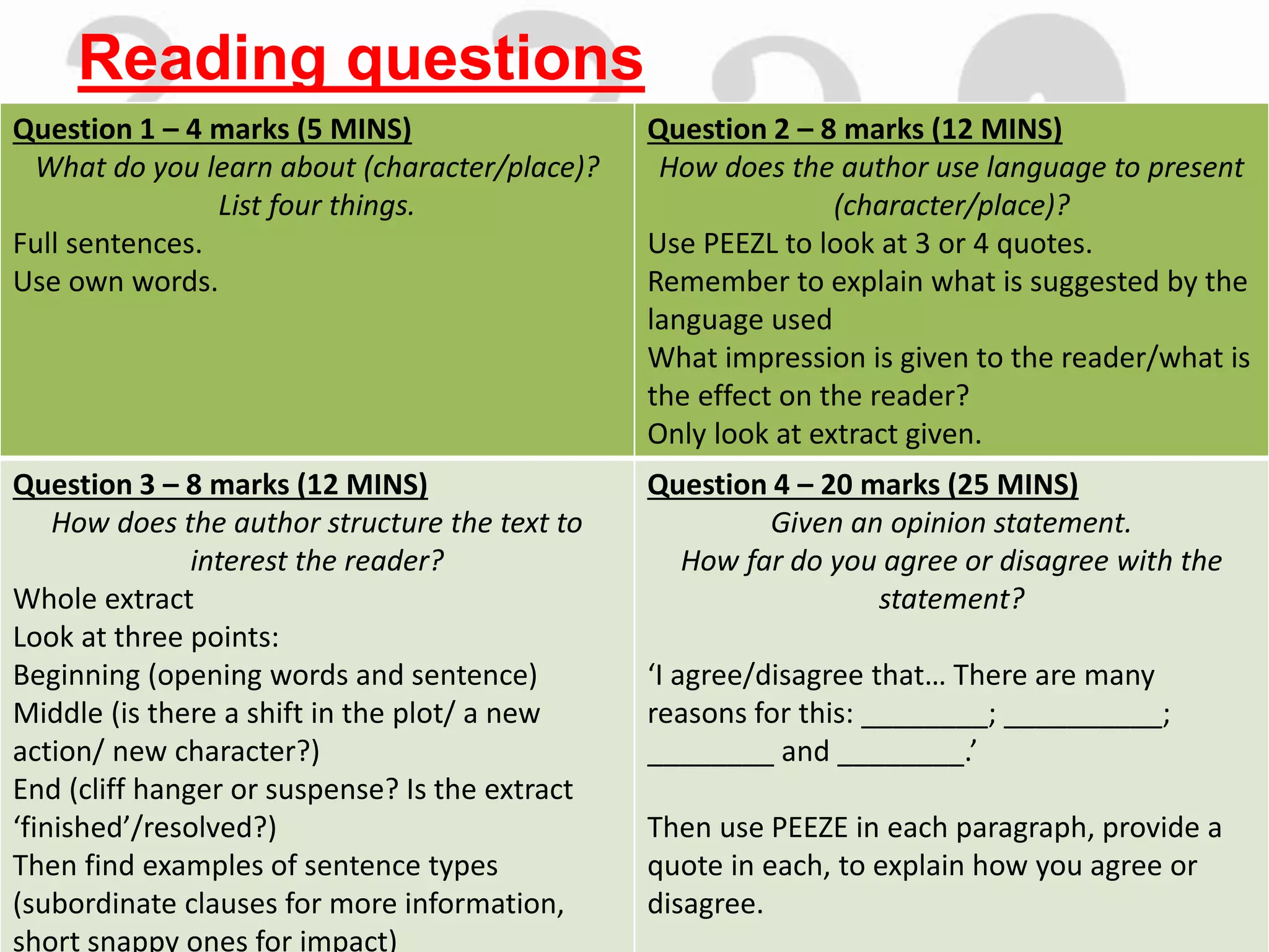 Boy powerpoint ks3 paper 1 | PPTX