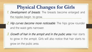 Boys and Girls' Physical Development | PPTX
