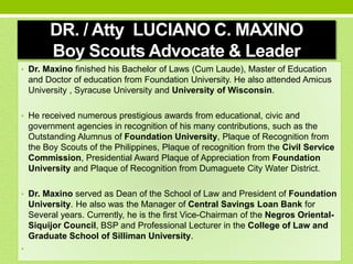 Boy Scout History in Negros Oriental | PPTX
