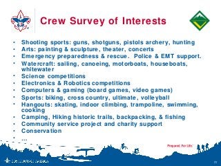 Venturing: Extending the Boy Scout Troop | PPT