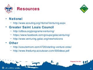 Venturing: Extending the Boy Scout Troop | PPT