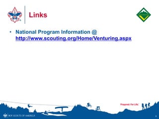 Venturing: Extending the Boy Scout Troop | PPT