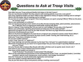 Boy scout transition | PPT