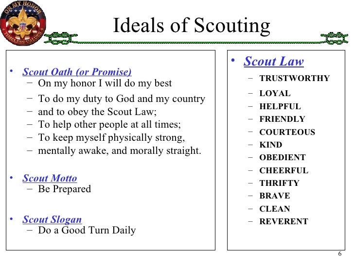 Boy scout transition