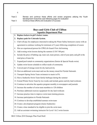 Boys & Girls Club Strategic Plan 2010 13 | DOC