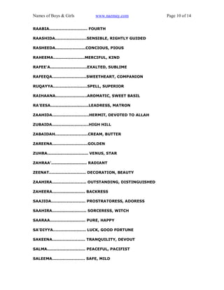 Boys & girls name | PDF