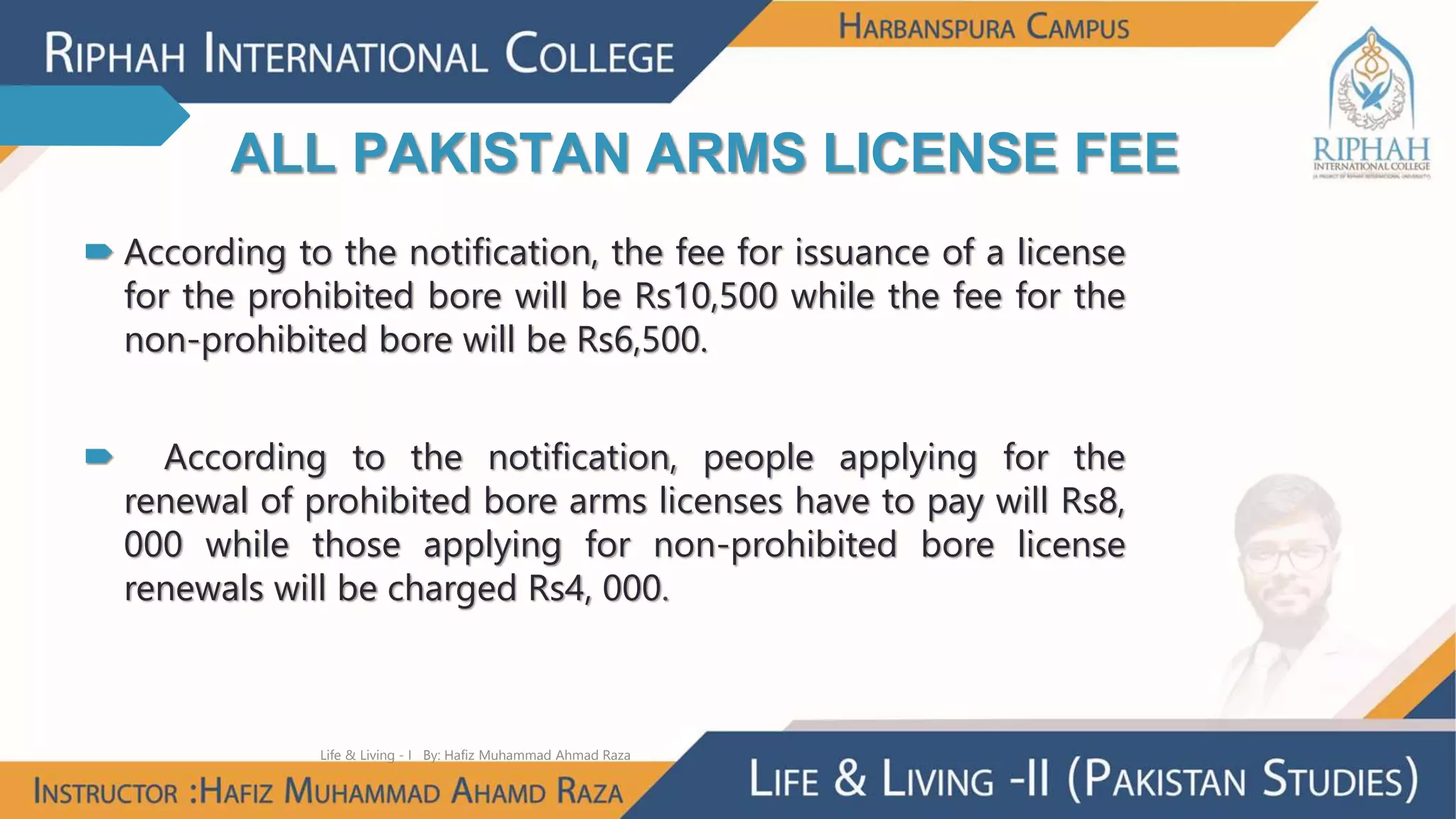 DRIVING LICENSE AND WEAPON LICENSE PRESENTATION PAK STUDY | PPT