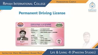 DRIVING LICENSE AND WEAPON LICENSE PRESENTATION PAK STUDY | PPTX