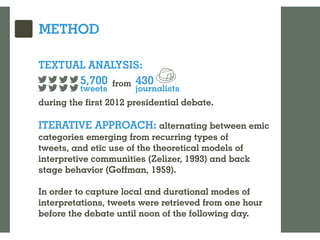 The Boys on the Timeline: political journalists' use of Twitter for ...