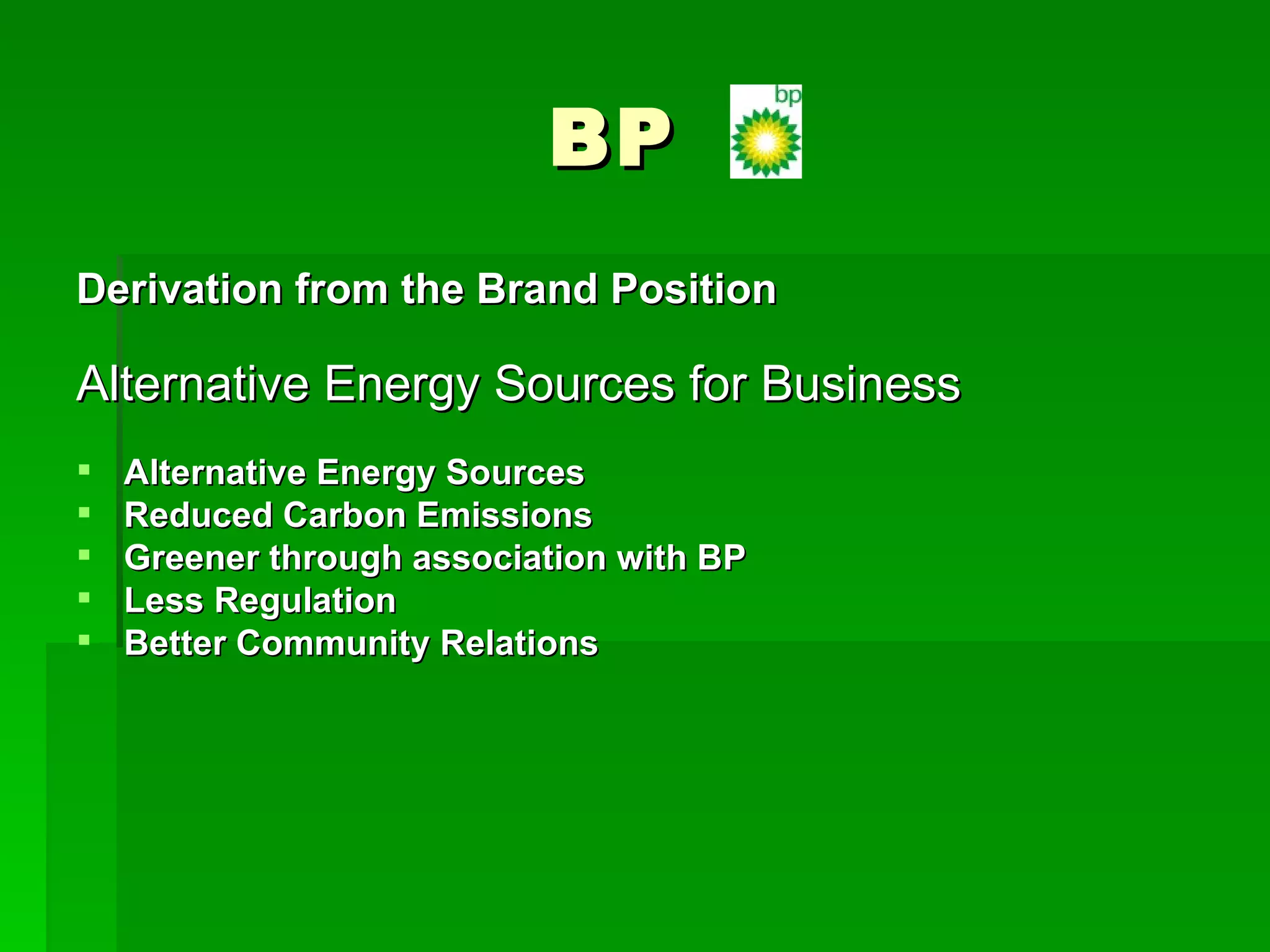 BP Branding Presentation | PPT