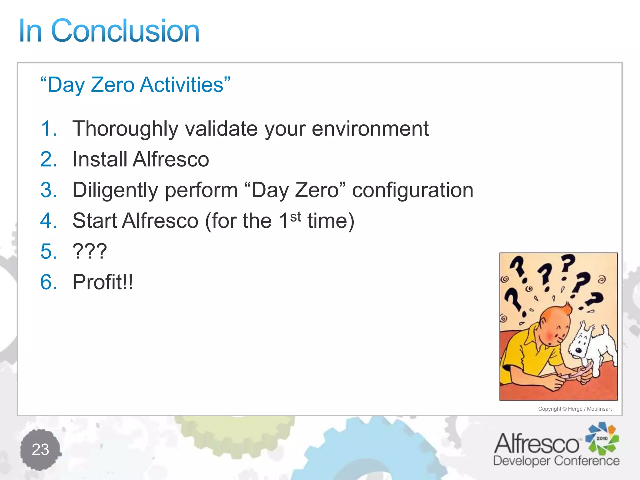 Alfresco Environment Validation and "Day Zero" Configuration | PPTX | Operating Systems ...