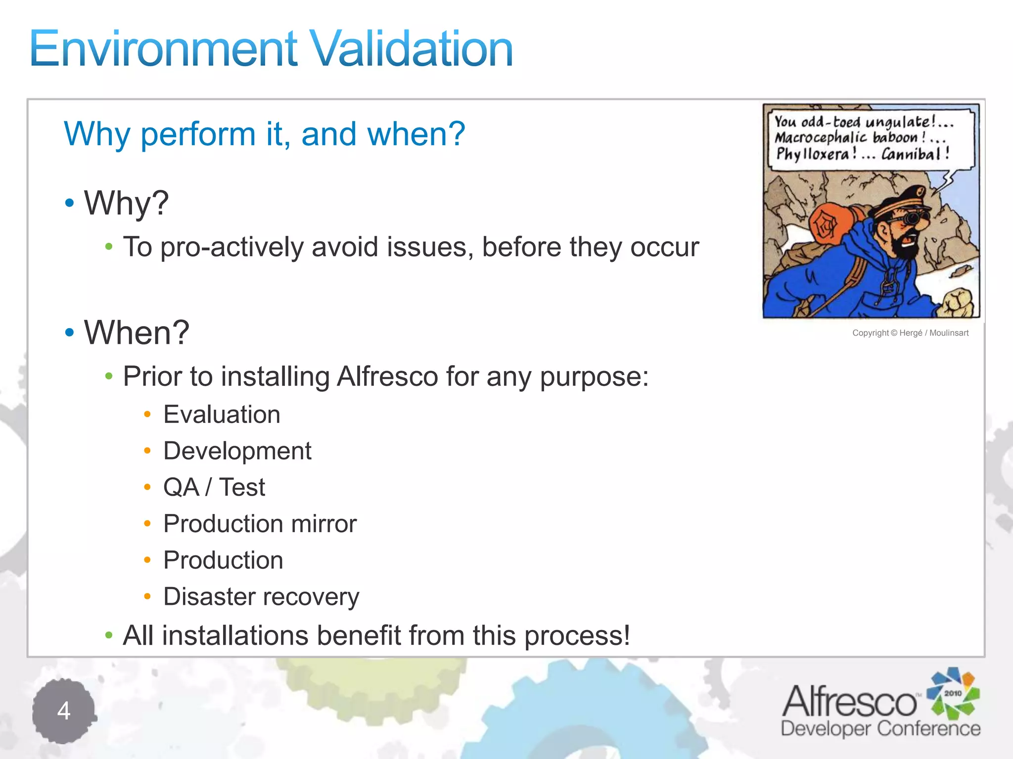 Alfresco Environment Validation and "Day Zero" Configuration | PPTX | Operating Systems ...