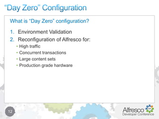 Alfresco Environment Validation and "Day Zero" Configuration | PPTX | Operating Systems ...
