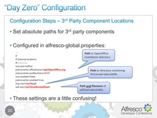 Alfresco Environment Validation and "Day Zero" Configuration | PPTX | Operating Systems ...