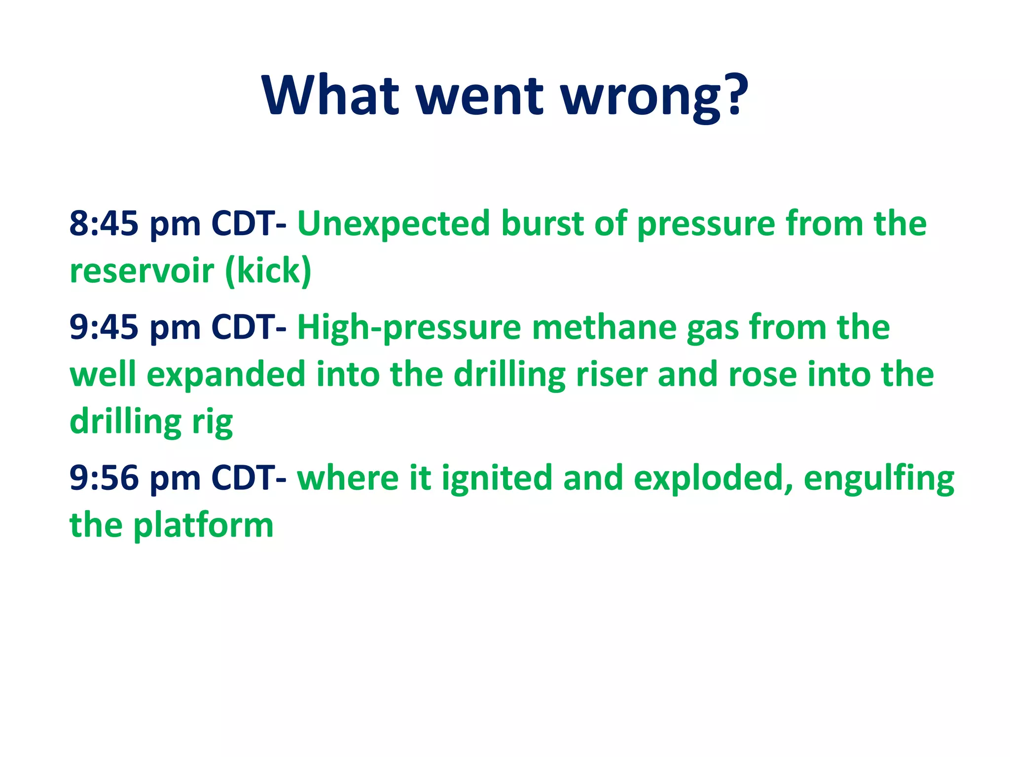 BP-Deepwater horizon-Macondo-Gulf Of Mexico Oil Spill | PPTX