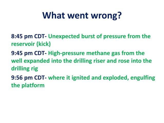 BP-Deepwater horizon-Macondo-Gulf Of Mexico Oil Spill | PPTX