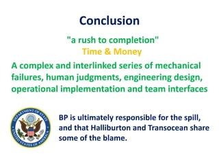 BP-Deepwater horizon-Macondo-Gulf Of Mexico Oil Spill | PPT
