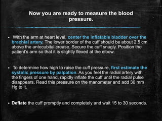 Blood pressure measuring | PPTX