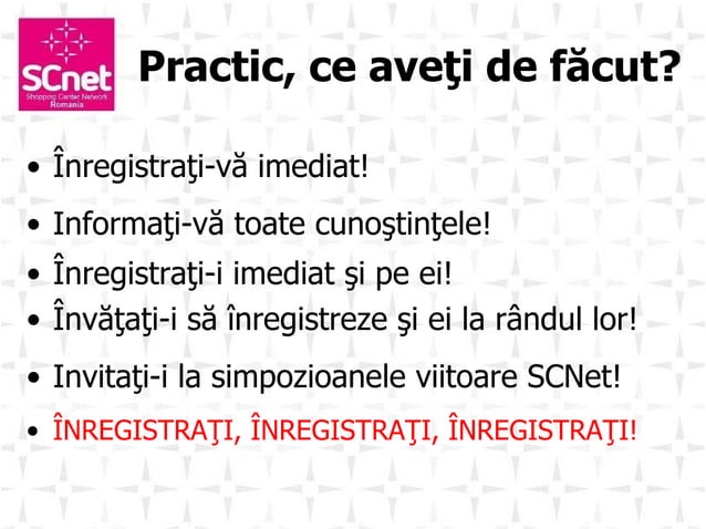 Prezentare SCnet Romania | PPT