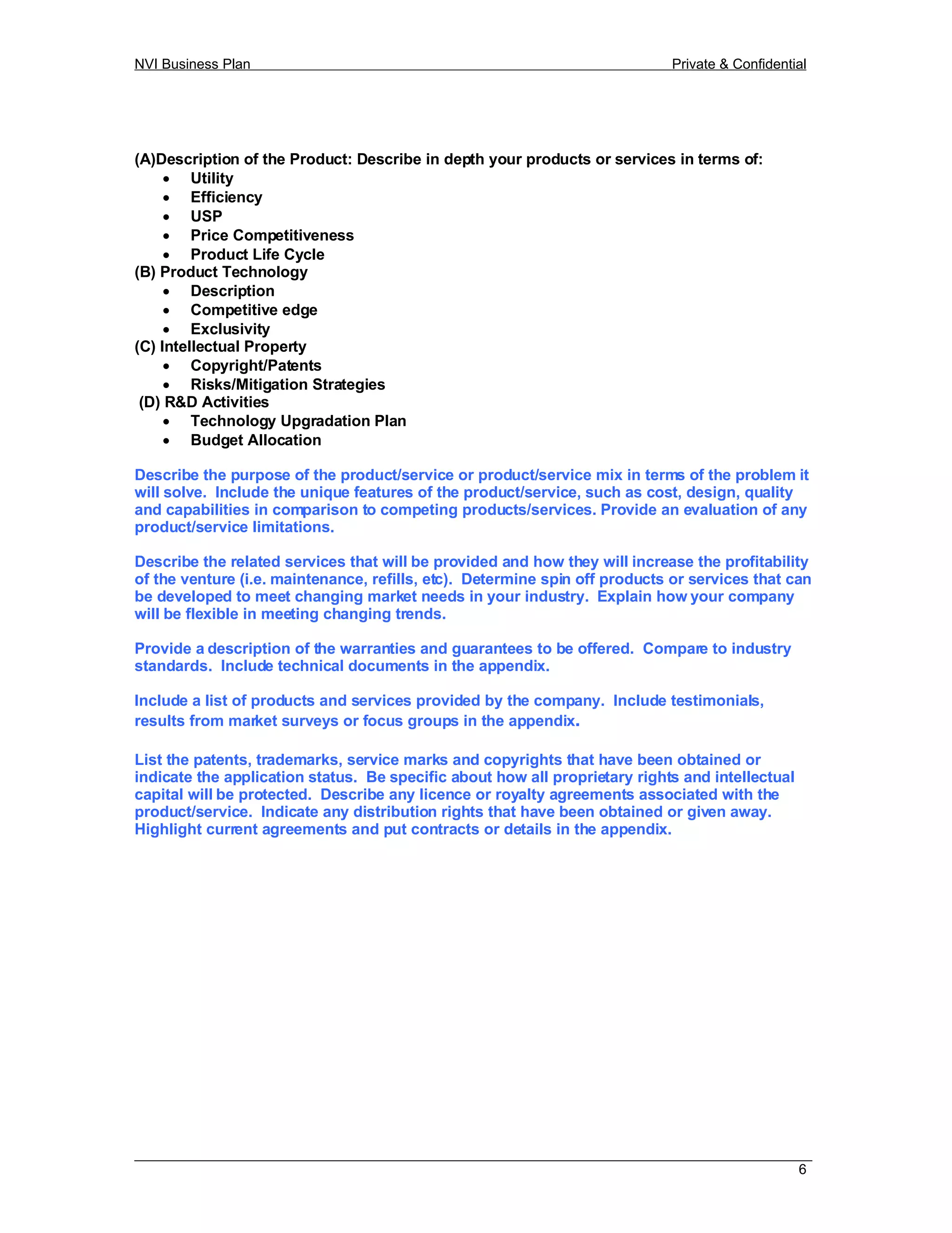 Bp Template Nvi Guide | DOC | Business Accounting & Finance | Business