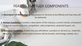 Business planning and feasibilty writing | PPTX