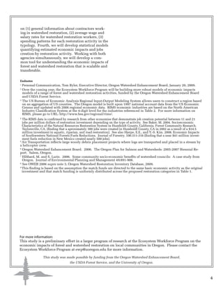 University of Oregon Ecosystem Workforce Program | PDF | Environmental ...