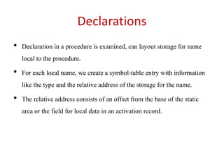 Declarations | PPTX