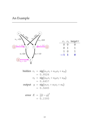 The Back Propagation Learning Algorithm | PDF