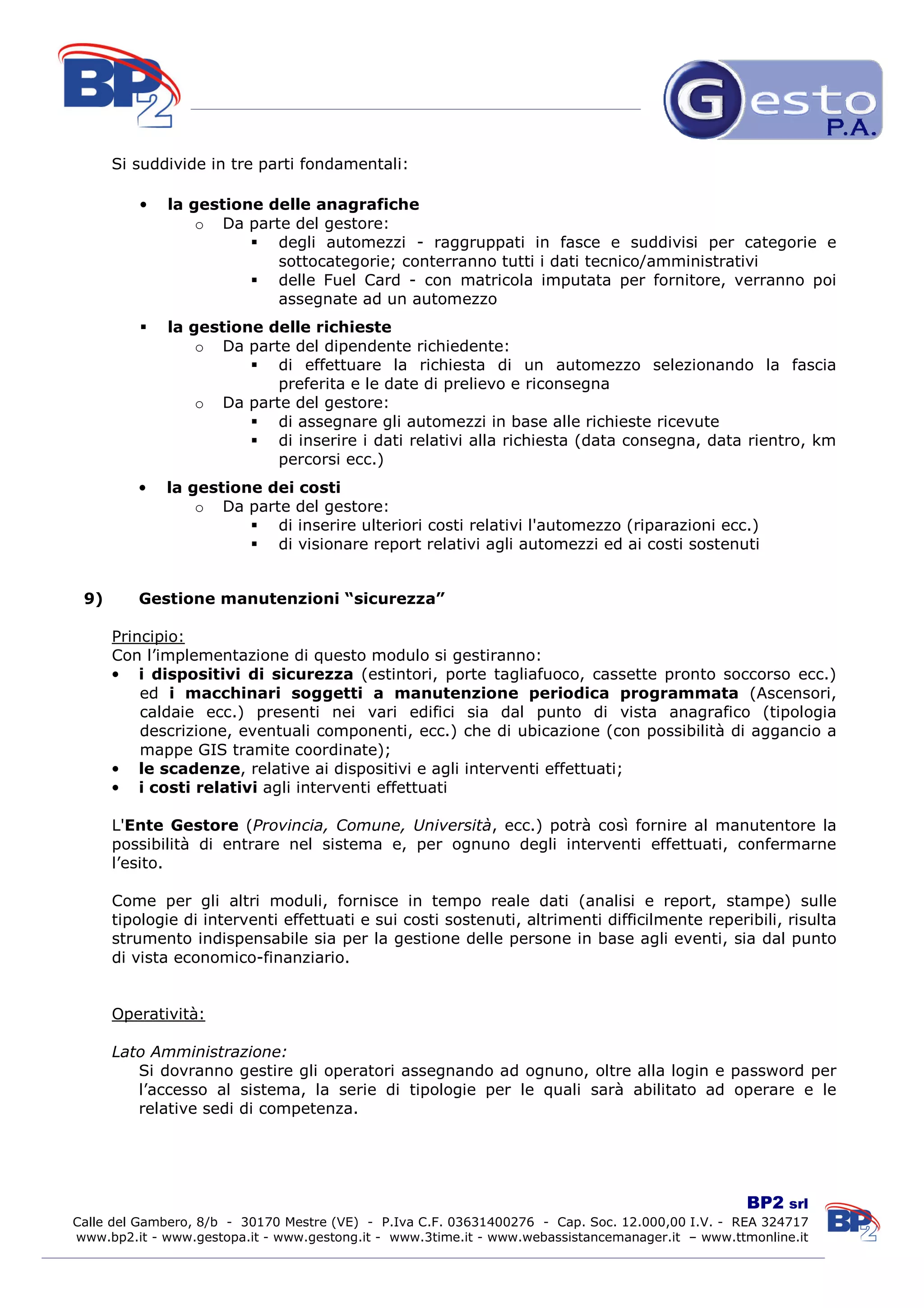 Gesto PA il software online per la Pubblica Amministrazione | PDF