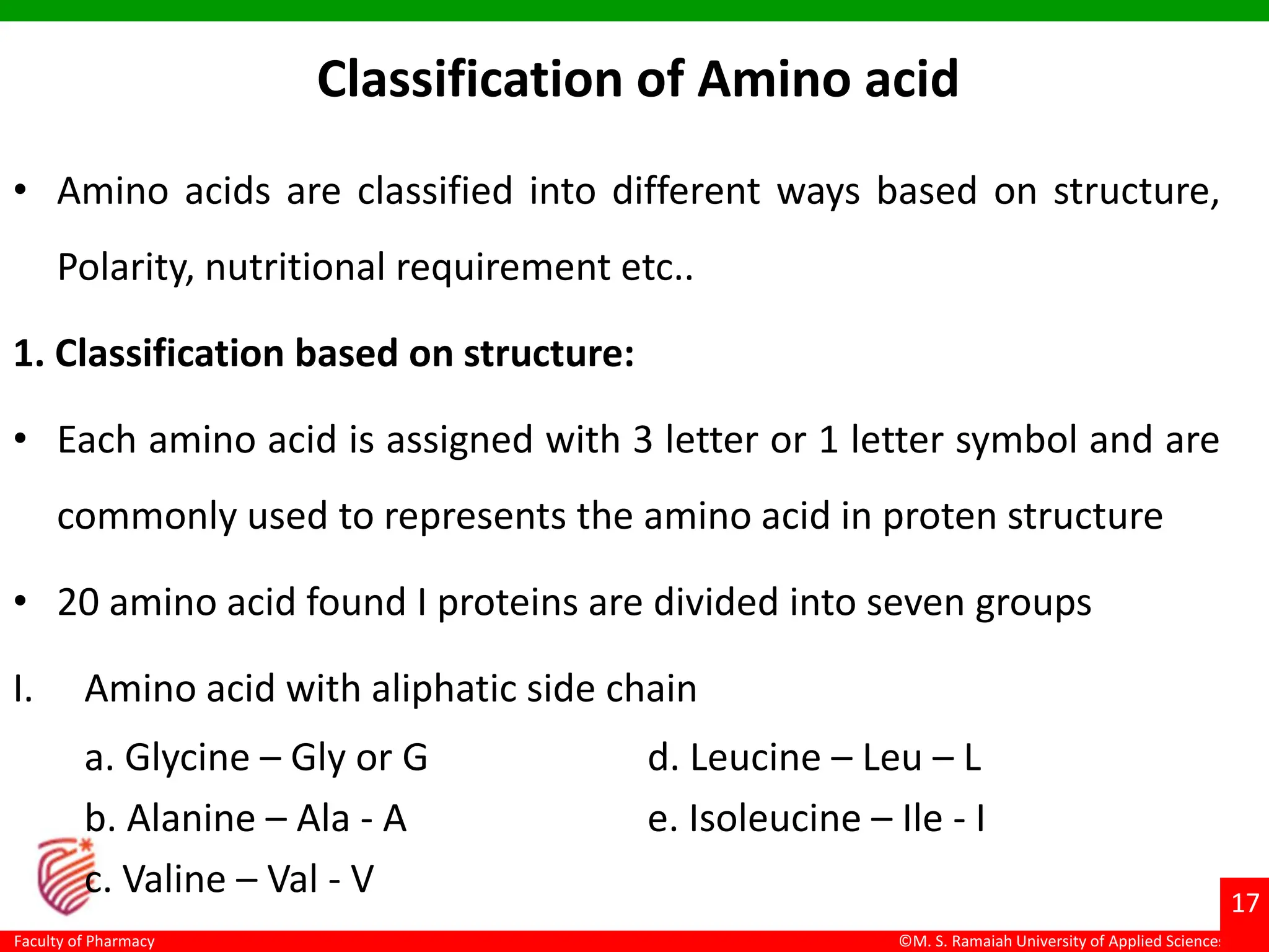 BP203T_05 Amino acid Introduction notess | PDF