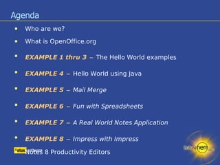BP204 Integration of OpenOffice.org and IBM Lotus Notes and Domino | PPT