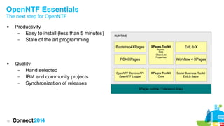 IBM Connect 2014 - BP207 - Don’t Reinvent the Wheel - (Re)use Open Source Software From OpenNTF ...
