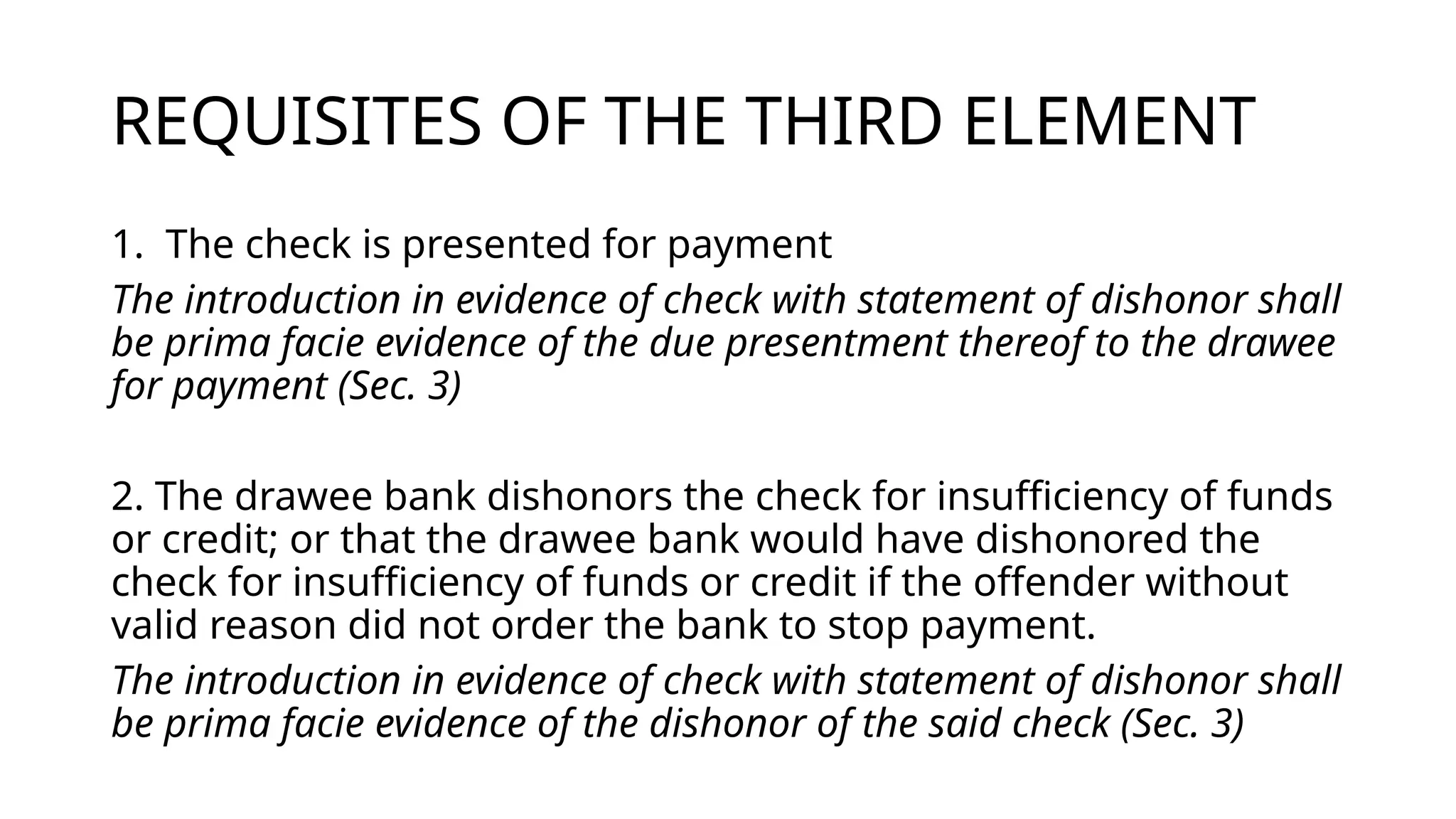 BP Blg. 22 or the Anti-Bouncing Checks Law and Estafa | PPTX