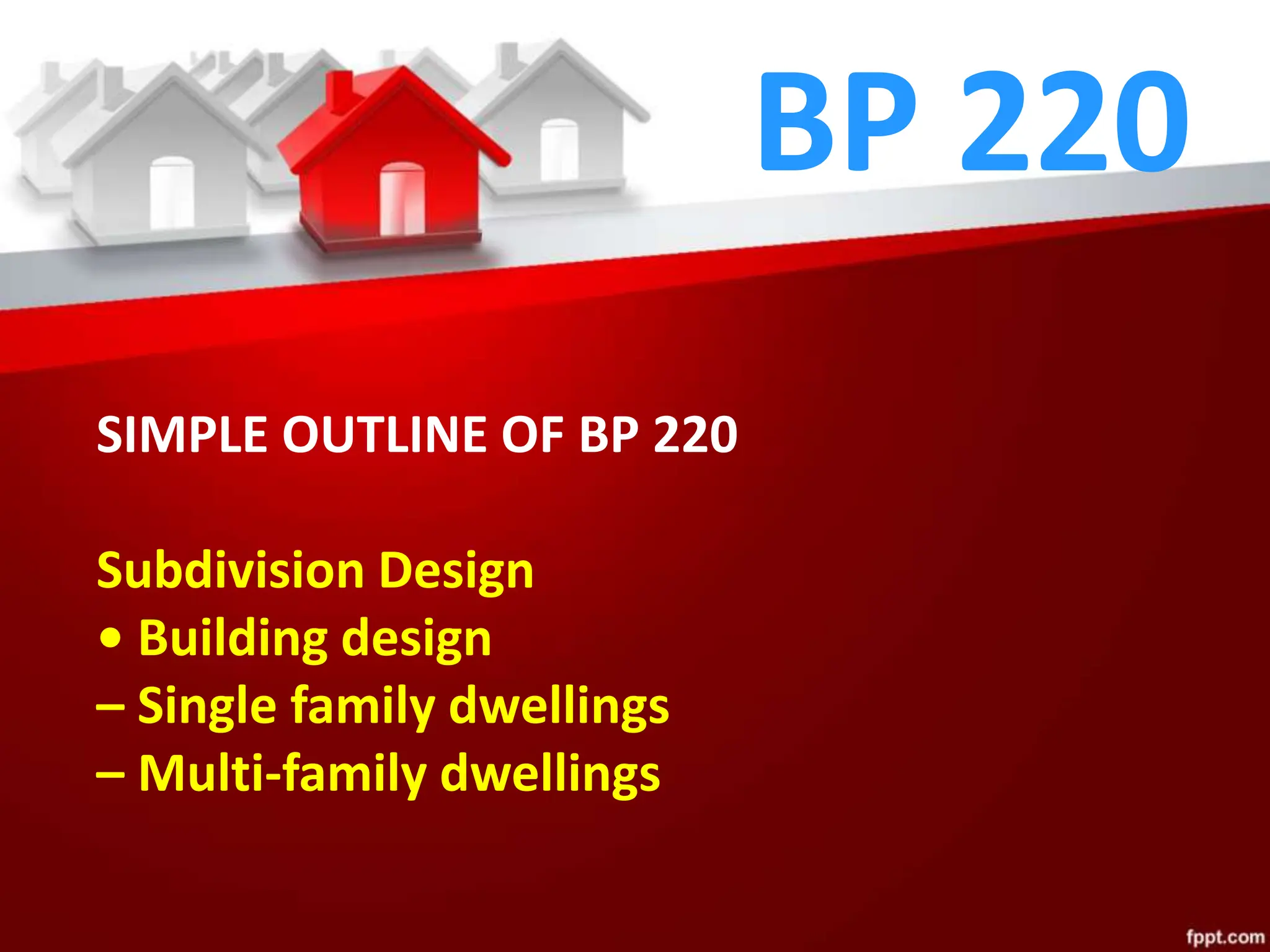 revised implementing rules and regulations for bp 220 ... - dhsud | PPTX