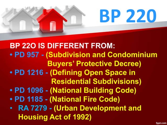 revised implementing rules and regulations for bp 220 ... - dhsud | PPTX