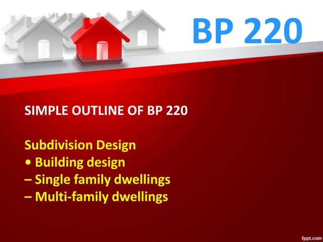 revised implementing rules and regulations for bp 220 ... - dhsud | PPTX