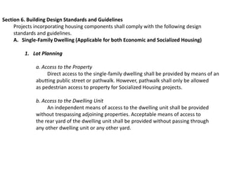 Economic and Socialized Housing BP 220 (03) | PPTX