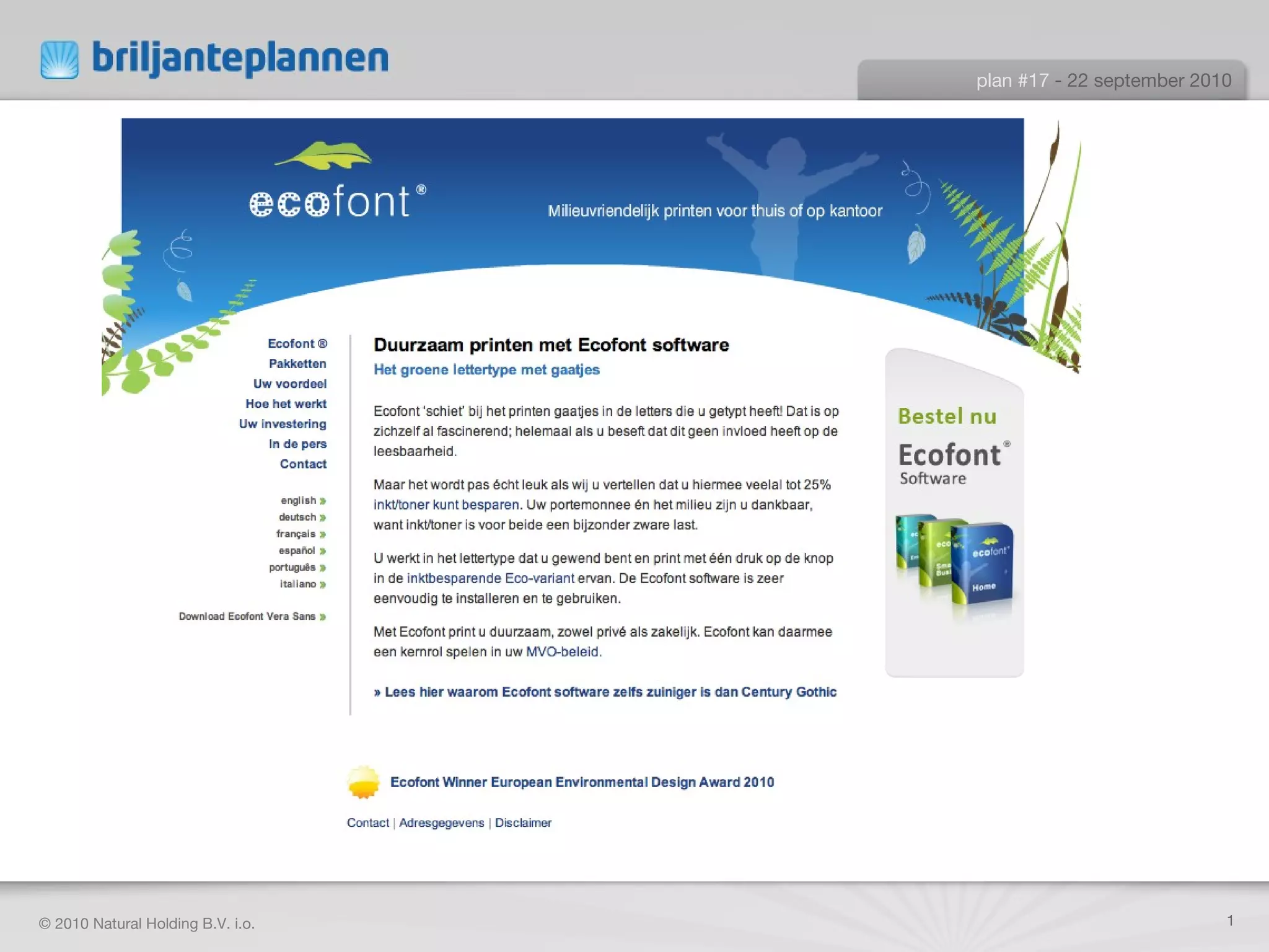 Briljant Plan 220910 | PPT
