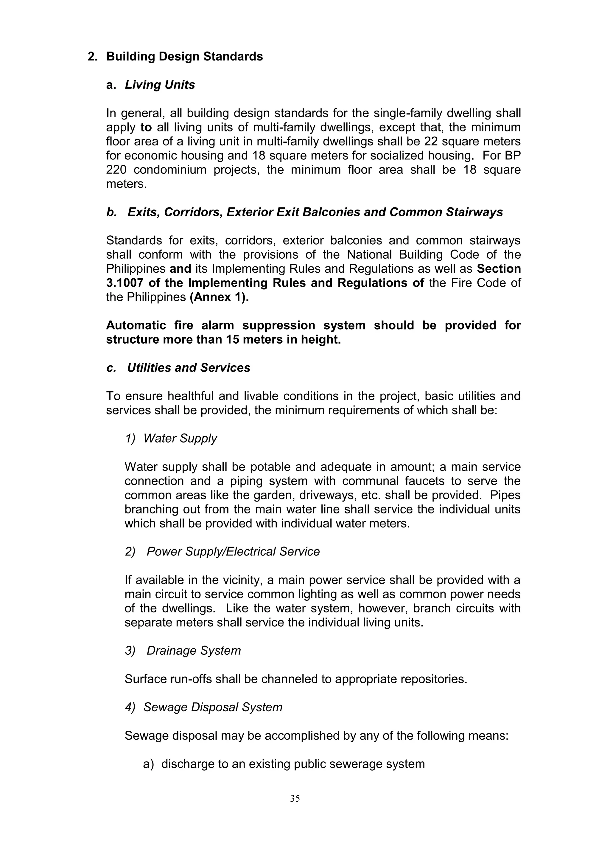 BP 220 Standards and Technical Requirements for Economic and Socialized Housing Projects Revised ...