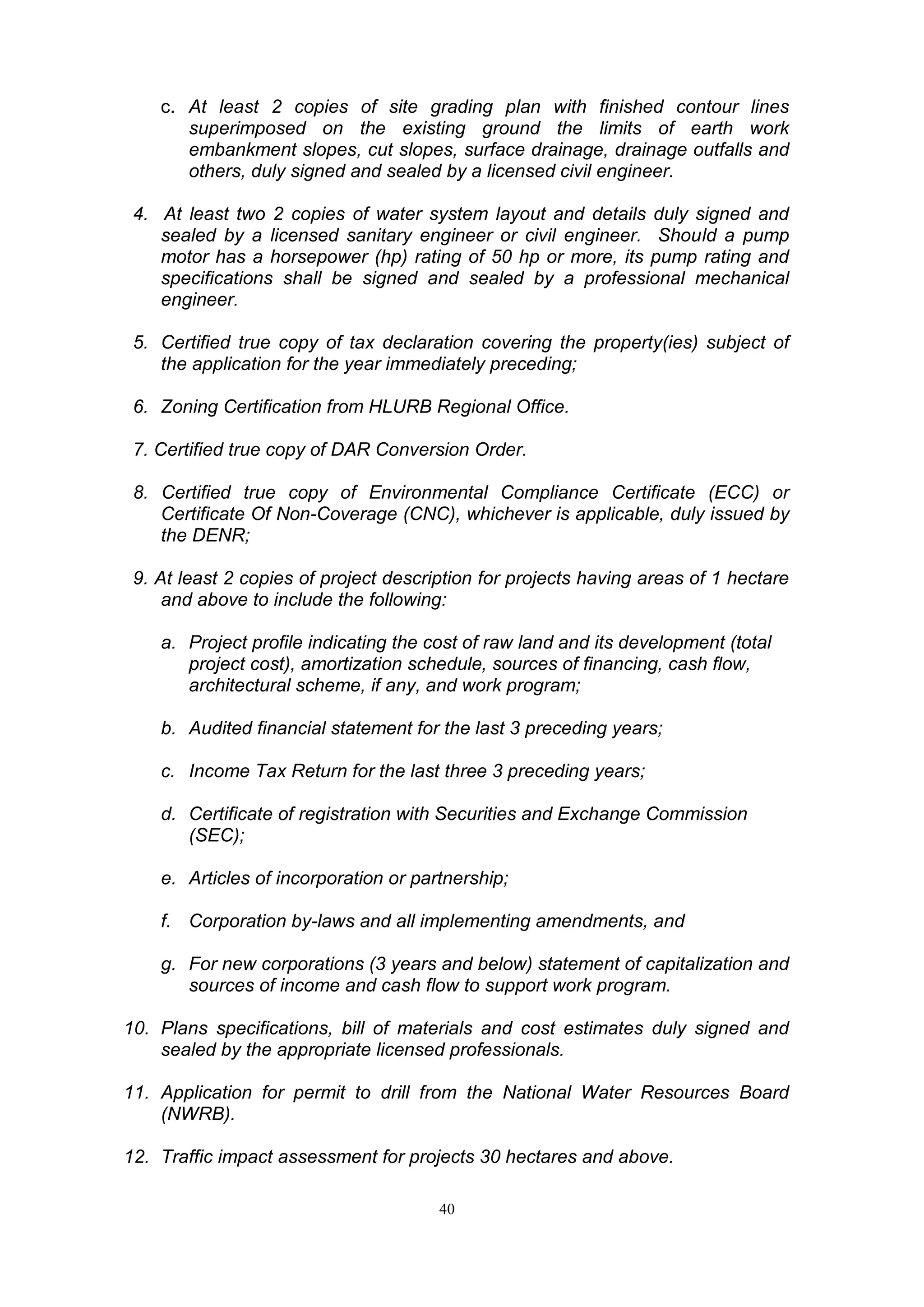 BP 220 Standards and Technical Requirements for Economic and Socialized Housing Projects Revised ...