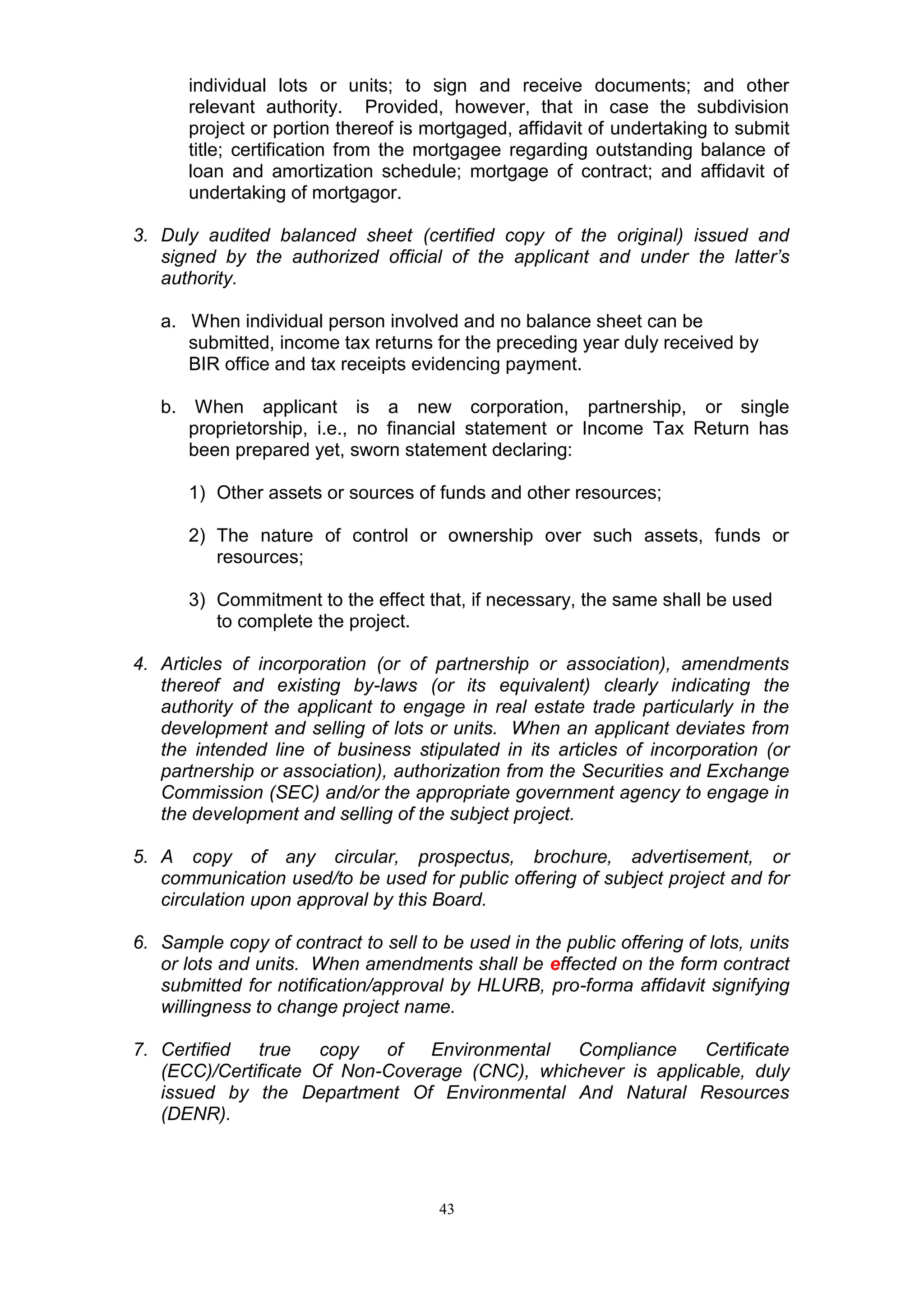 BP 220 Standards and Technical Requirements for Economic and Socialized Housing Projects Revised ...