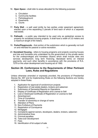 BP 220 Standards and Technical Requirements for Economic and Socialized Housing Projects Revised ...