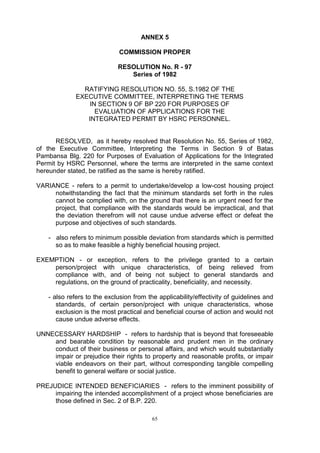 BP 220 Standards and Technical Requirements for Economic and Socialized ...