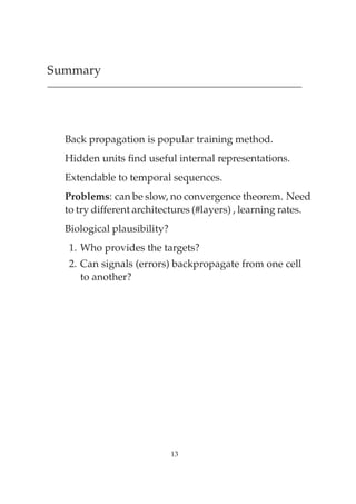 The Back Propagation Learning Algorithm | PDF