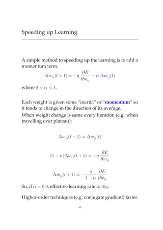 The Back Propagation Learning Algorithm | PDF