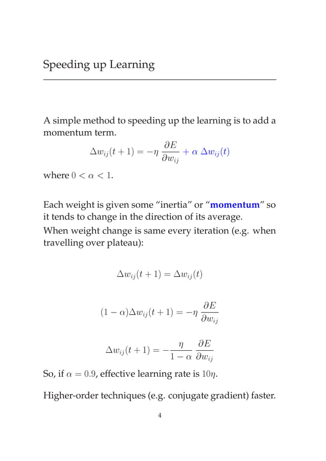 The Back Propagation Learning Algorithm | PDF