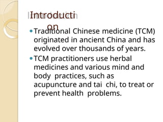 3rd sem B.Pharm Chinese medicinal Treatment | PPT