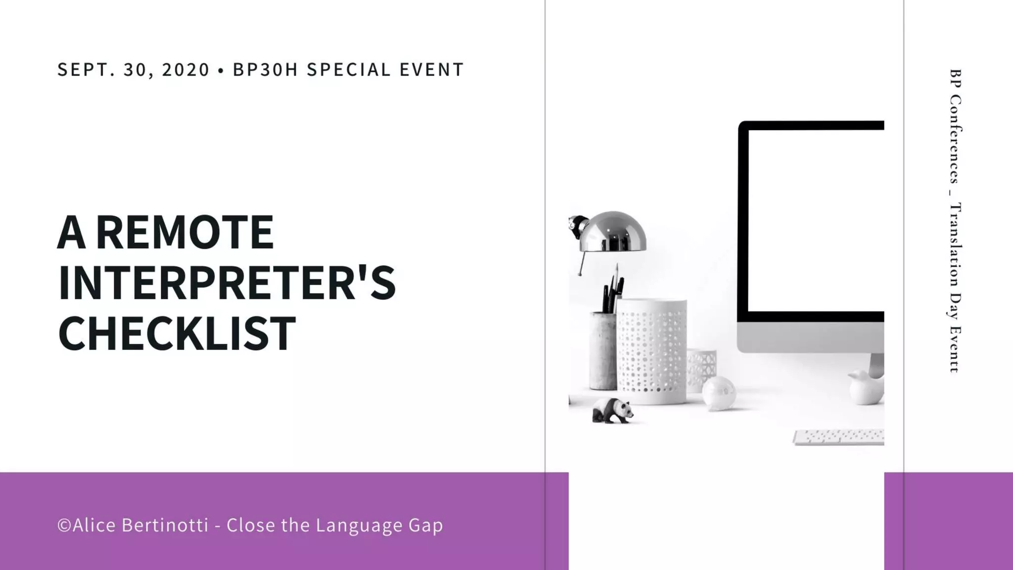 A Remote Interpreter's Checklist | PPTX