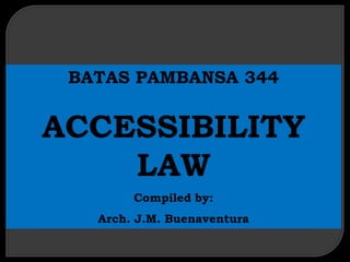 NATIONAL BUILDING CODE OF THE PHILIPPINES(Bp344) | PPTX